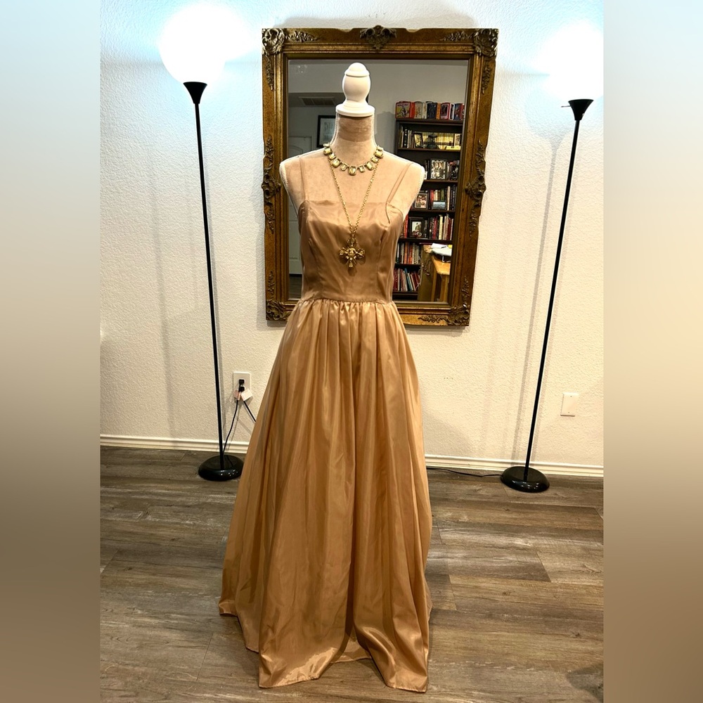 Champagne Gold Pageant Dress Ball Gown Prom Homecomin… - Gem